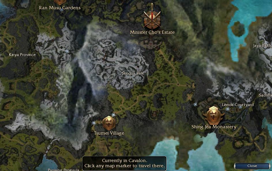 Guild Wars Factions Map