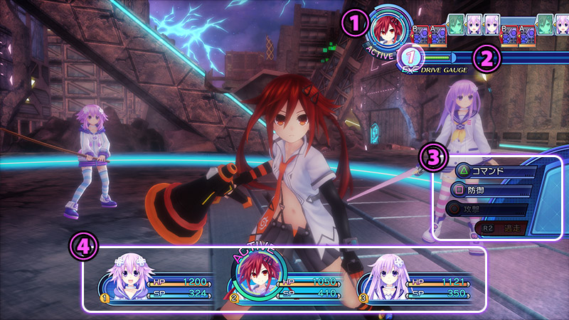 Hyperdimension Neptunia Victory II battle system screenshots | RPG Site