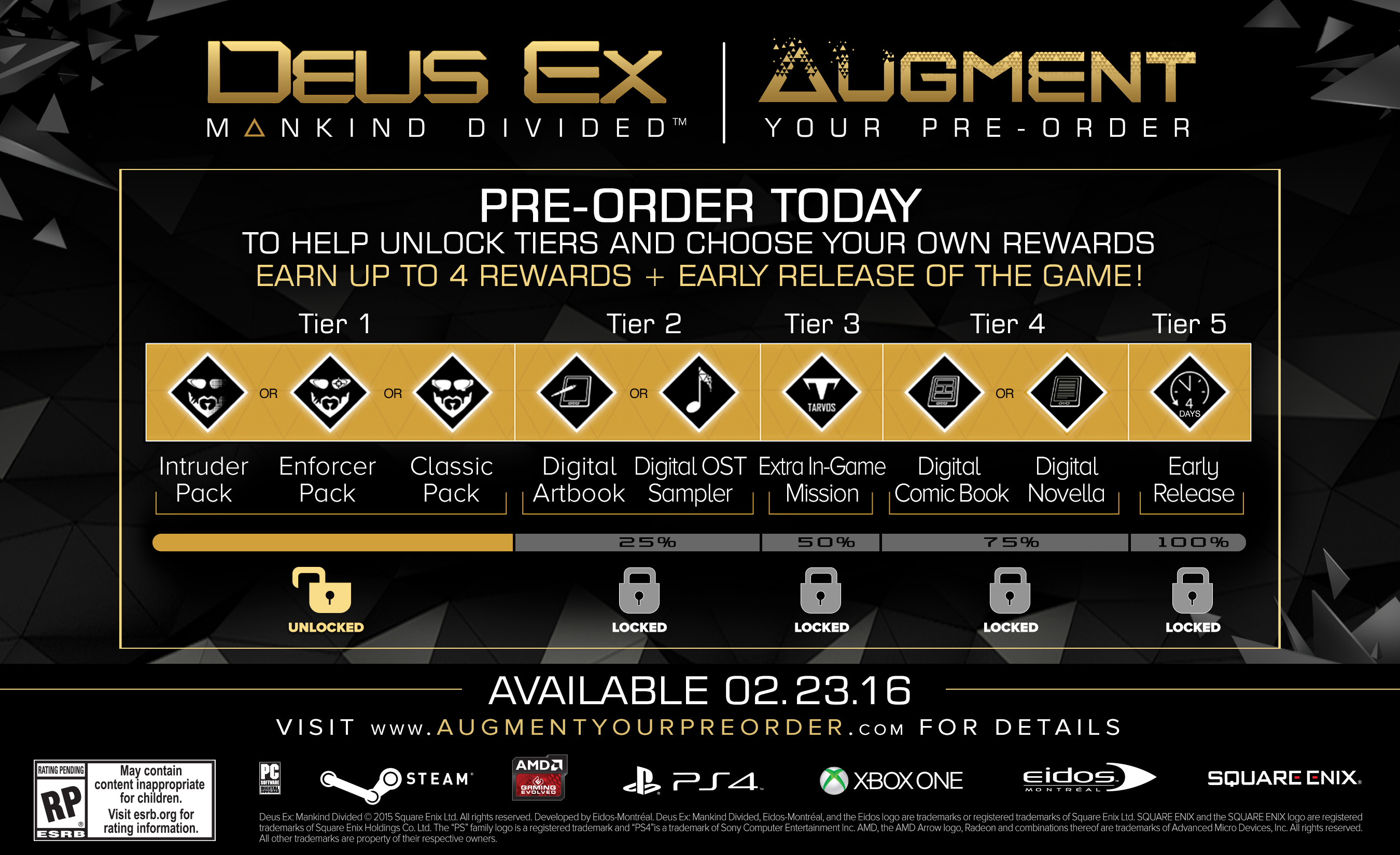 Deus Ex: Mankind Divided dated for February 23 | RPG Site