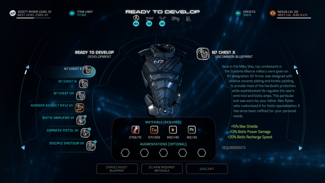 Mass Effect: Andromeda Guide - Best Armor, How to Change Your Gear ...
