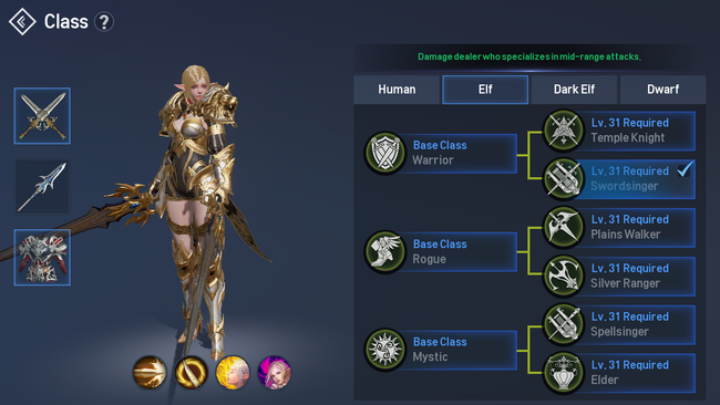 Lineage II Revolution Class Guide: All the races, the specialized ...