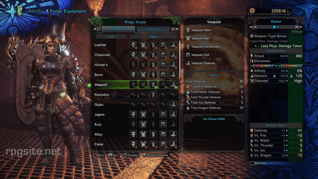 Monster Hunter World Female Armor Sets: all low rank female armor sets ...