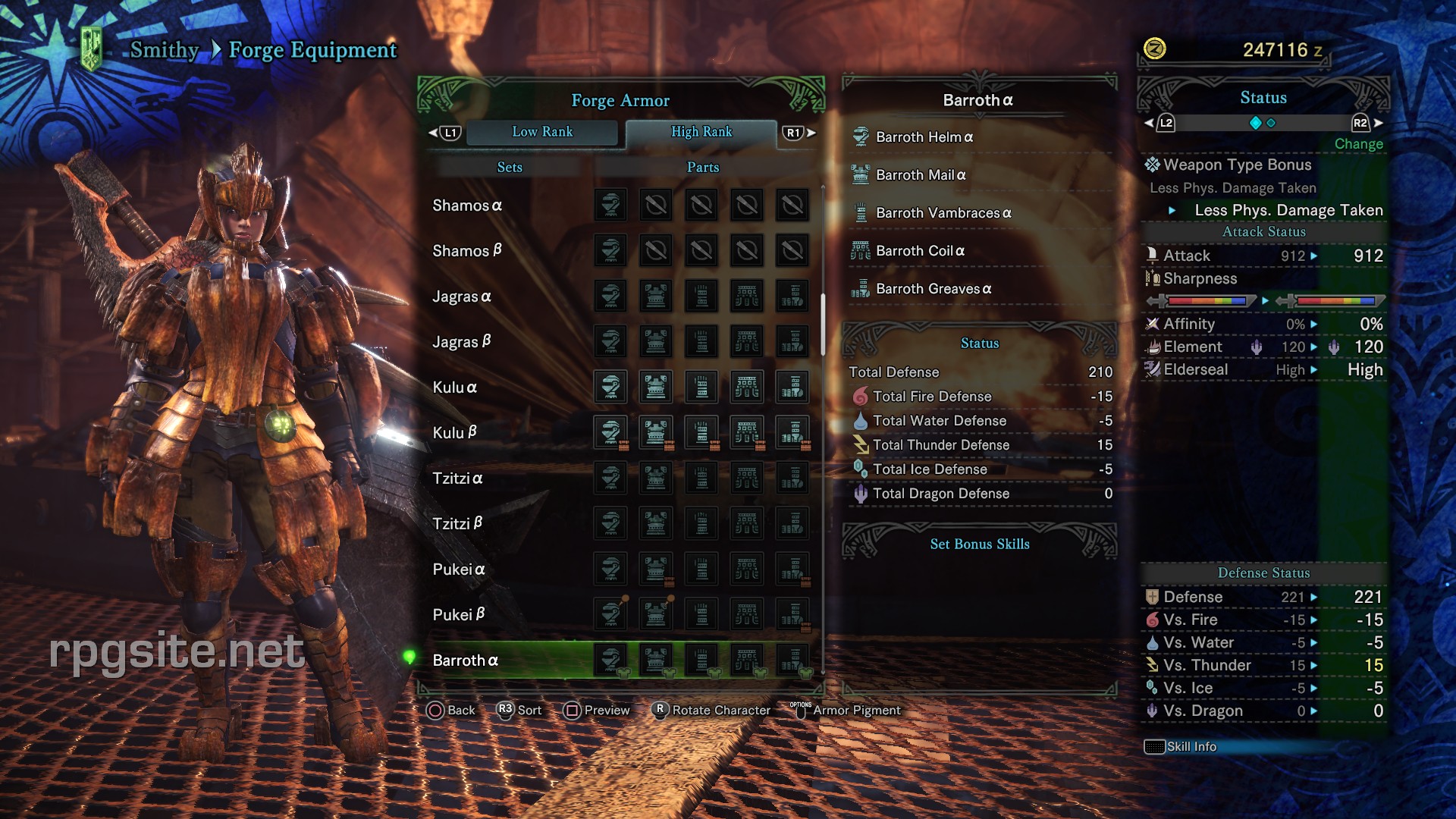 Monster Hunter World High Rank Female Armor Sets: all high rank female ...