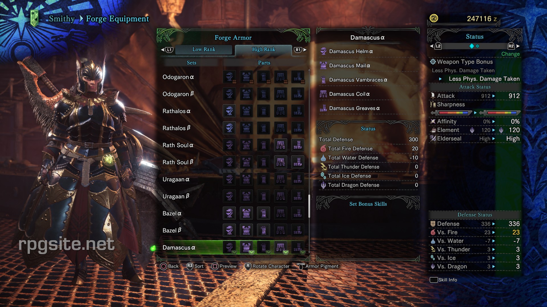 Monster Hunter World High Rank Female Armor Sets: all high rank female ...