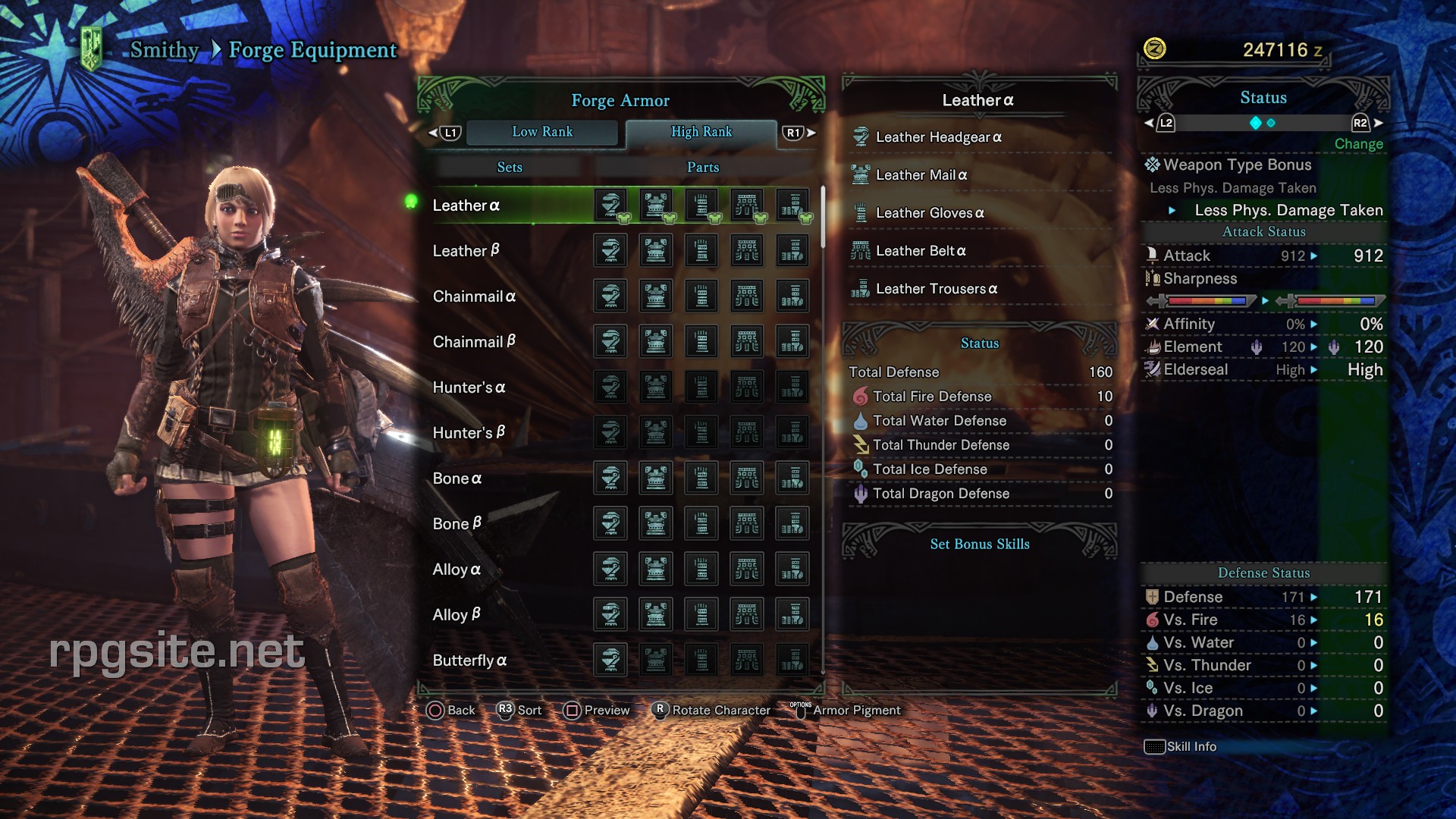Monster Hunter World High Rank Female Armor Sets: all high rank female ...