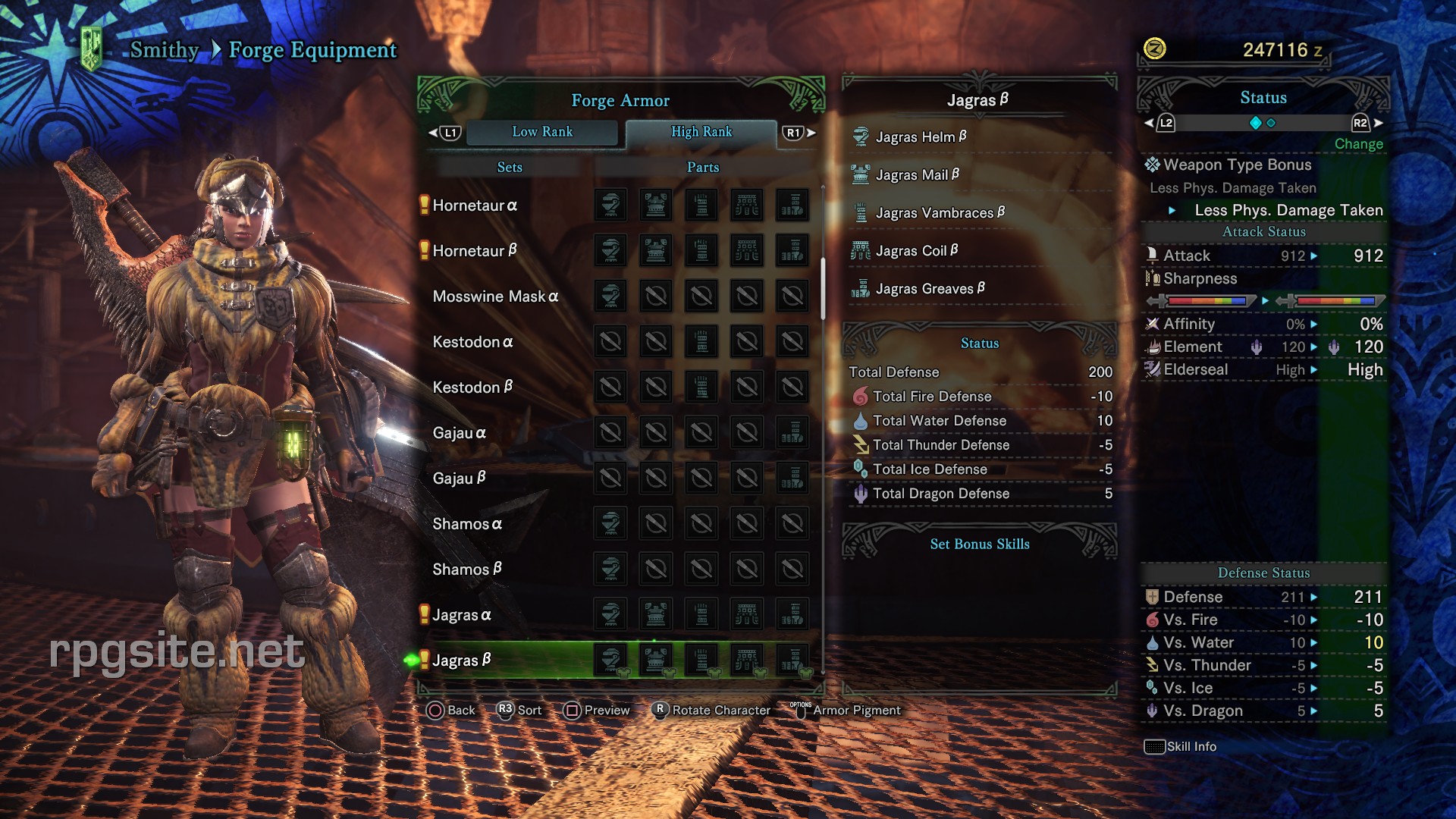 Monster Hunter World High Rank Female Armor Sets: all high rank female ...