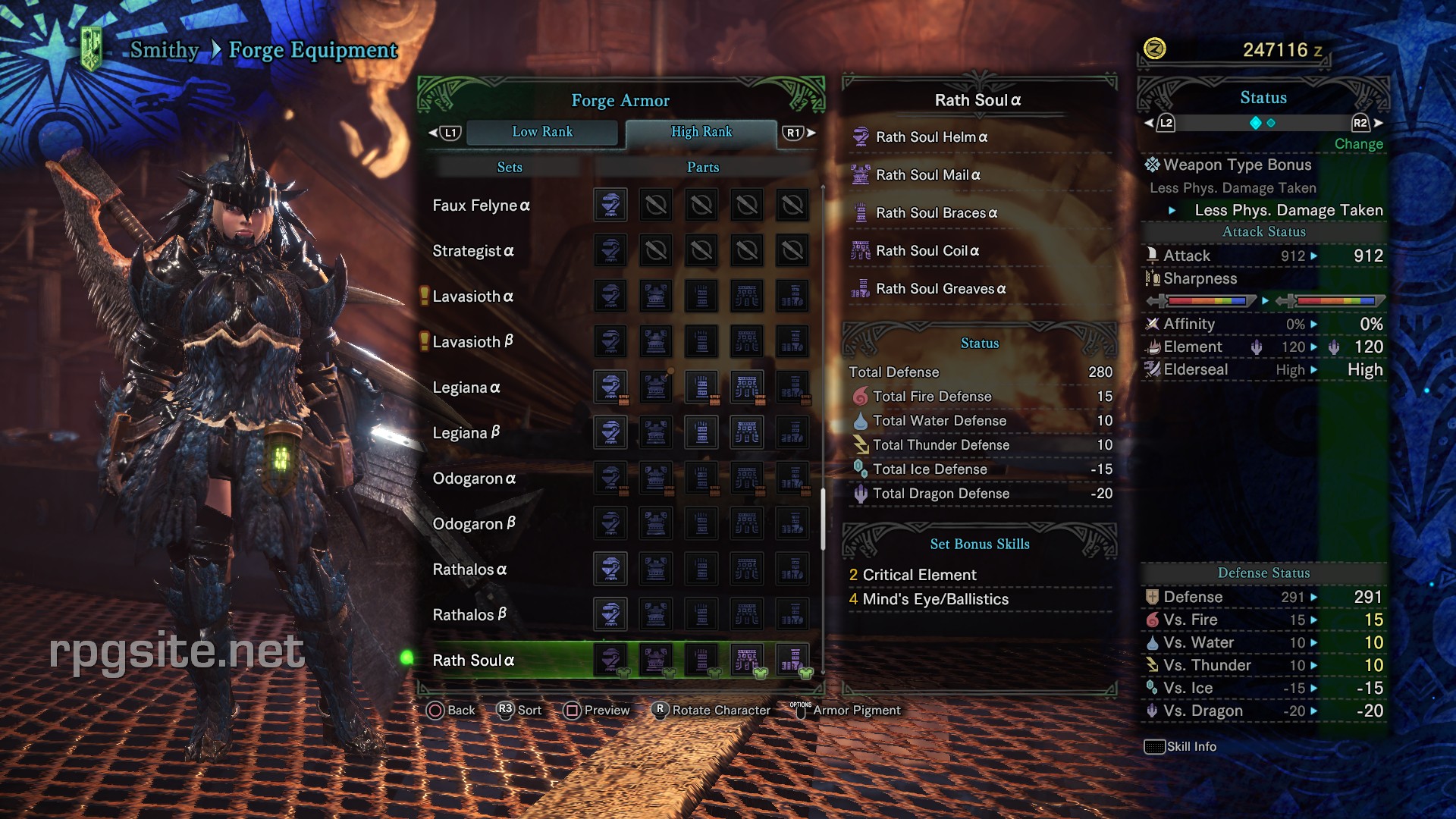 Monster Hunter World High Rank Female Armor Sets: all high rank female ...