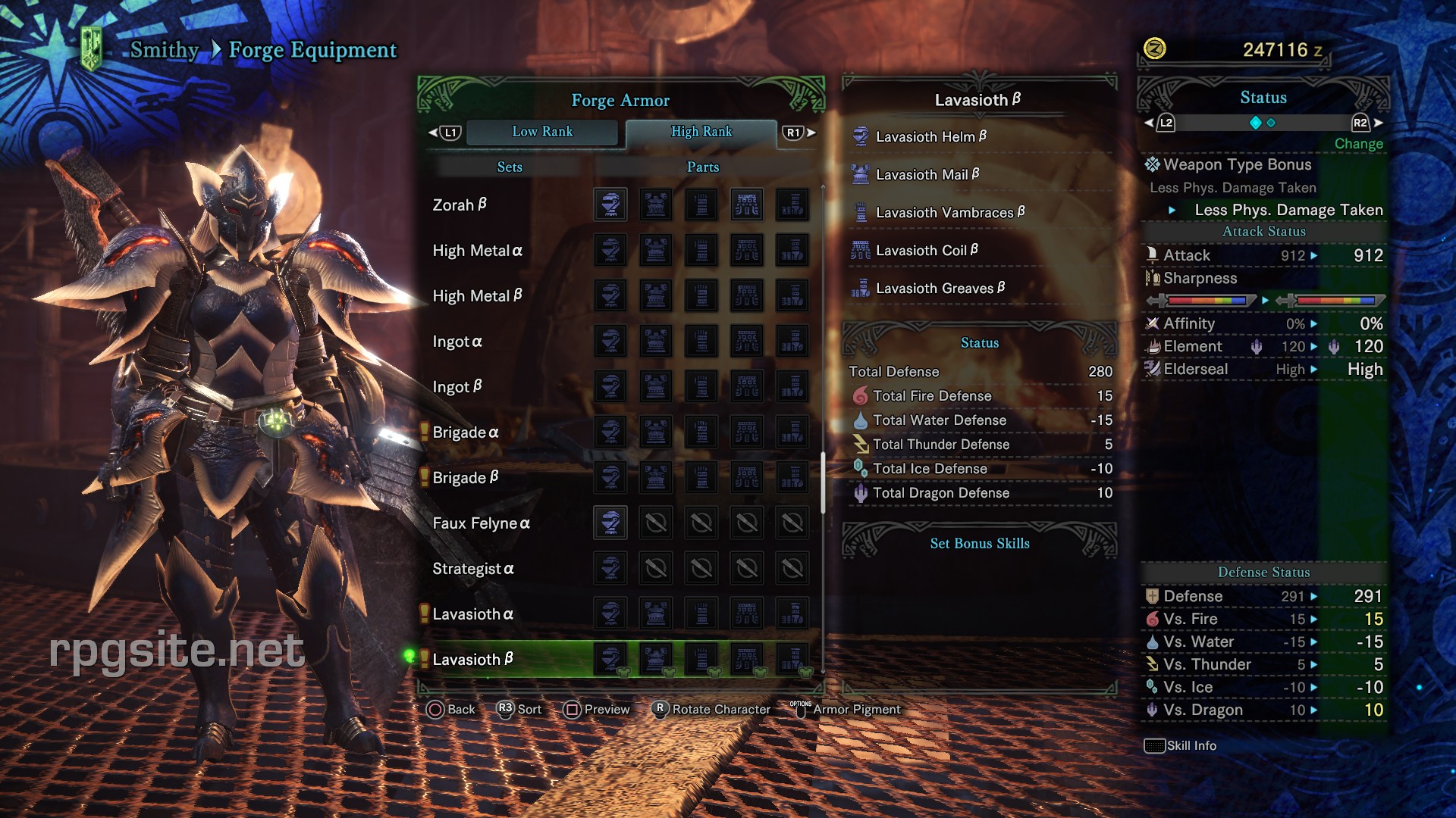 Monster Hunter World High Rank Female Armor Sets: all high rank female ...