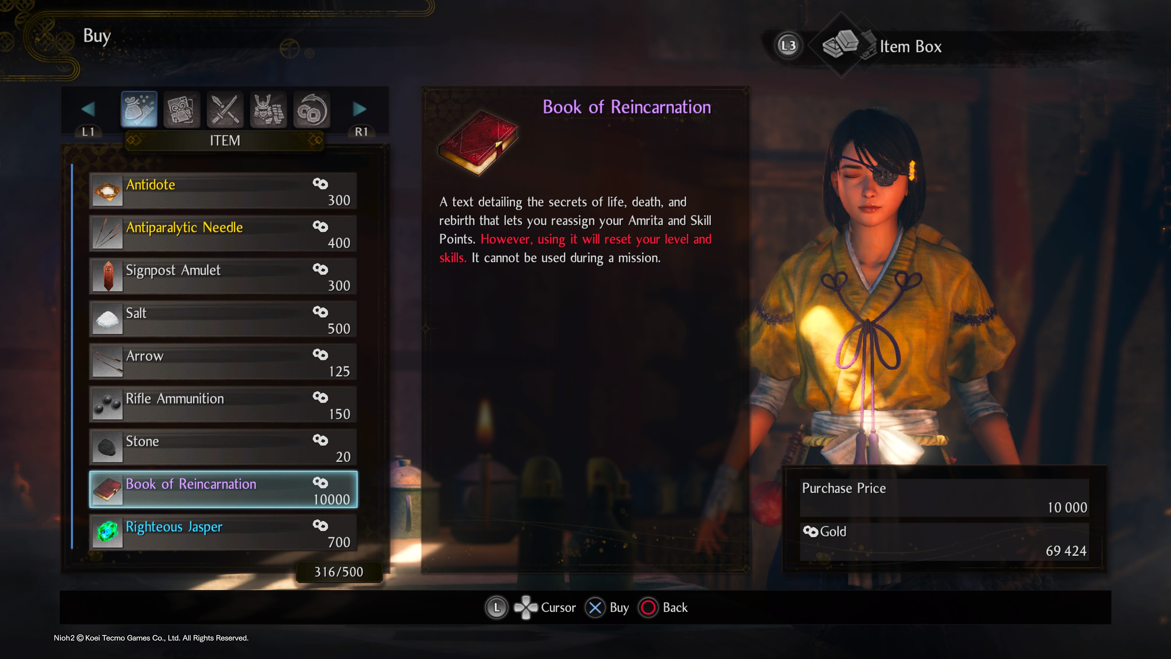 Nioh 2 Respec: how to change your stats and skills with the Book of ...