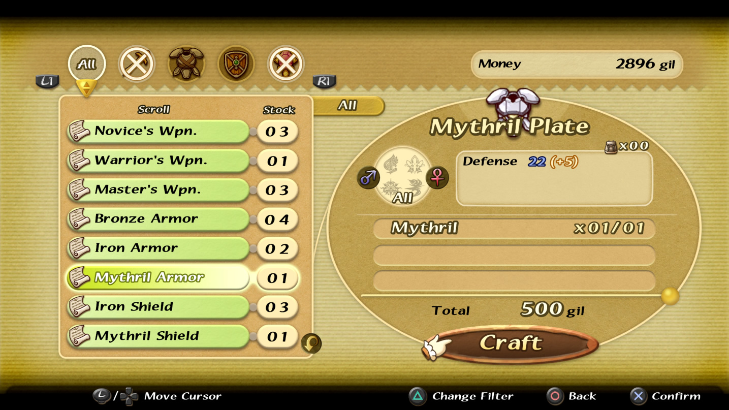 Final Fantasy Crystal Chronicles Armor guide: all shields, gauntlets ...