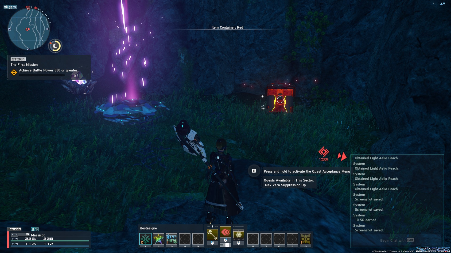 Phantasy Star Online 2: New Genesis - All Red Item Container Locations ...