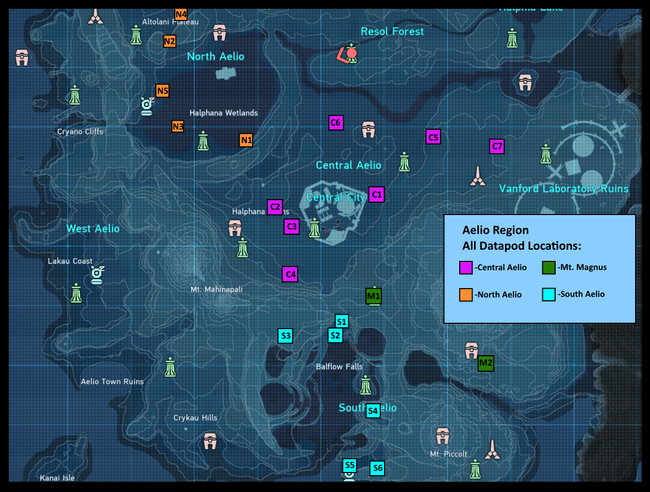 Phantasy Star Online 2: New Genesis - All Datapod Locations | Aelio ...