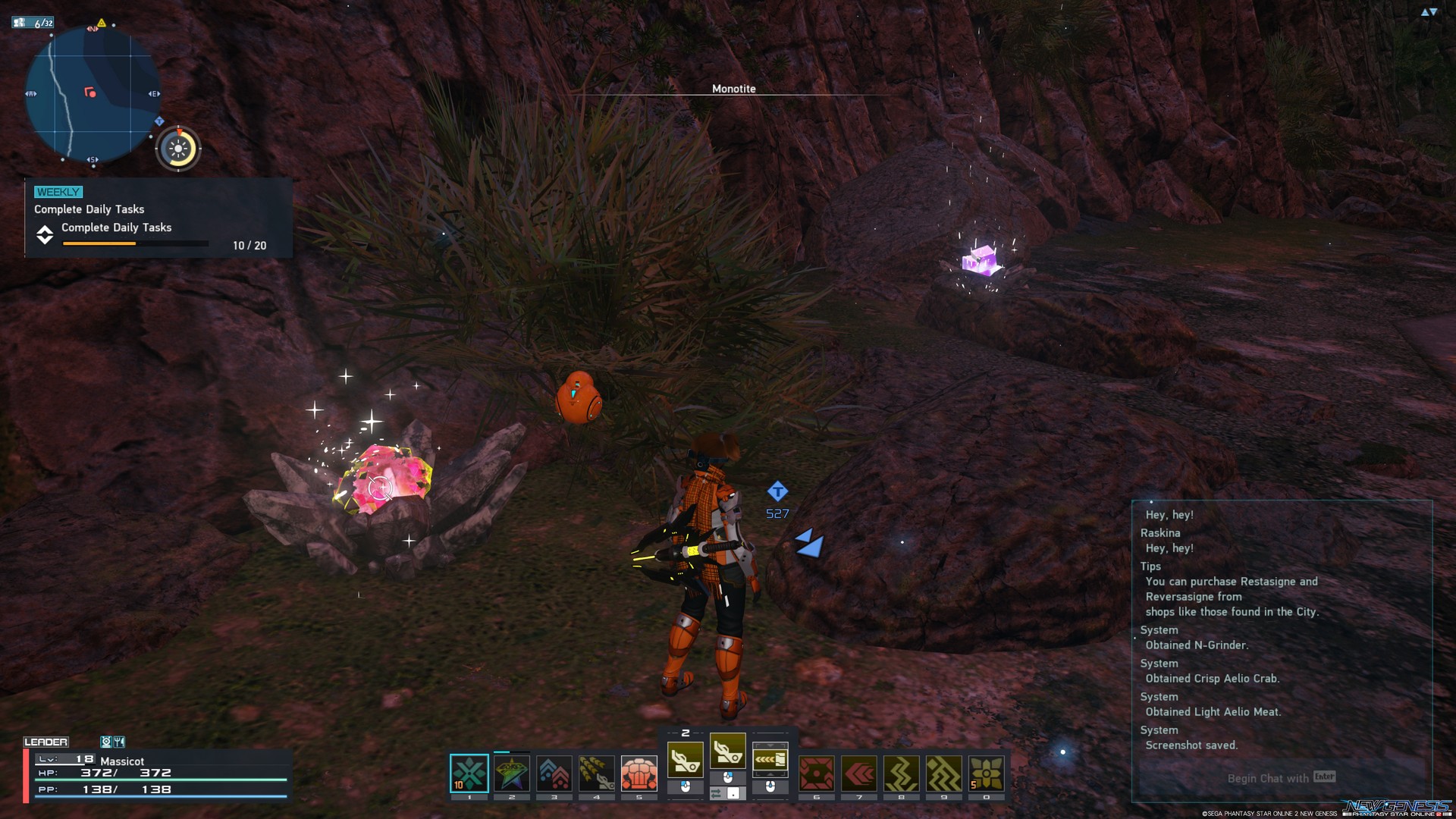 Phantasy Star Online 2: New Genesis - where to find Photon Chunk ...