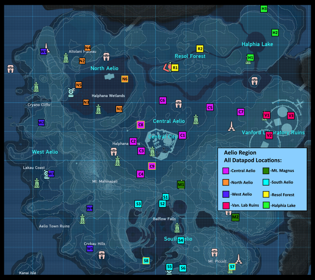 Phantasy Star Online 2: New Genesis - All Datapod Locations | Aelio Region (Updated) | RPG Site
