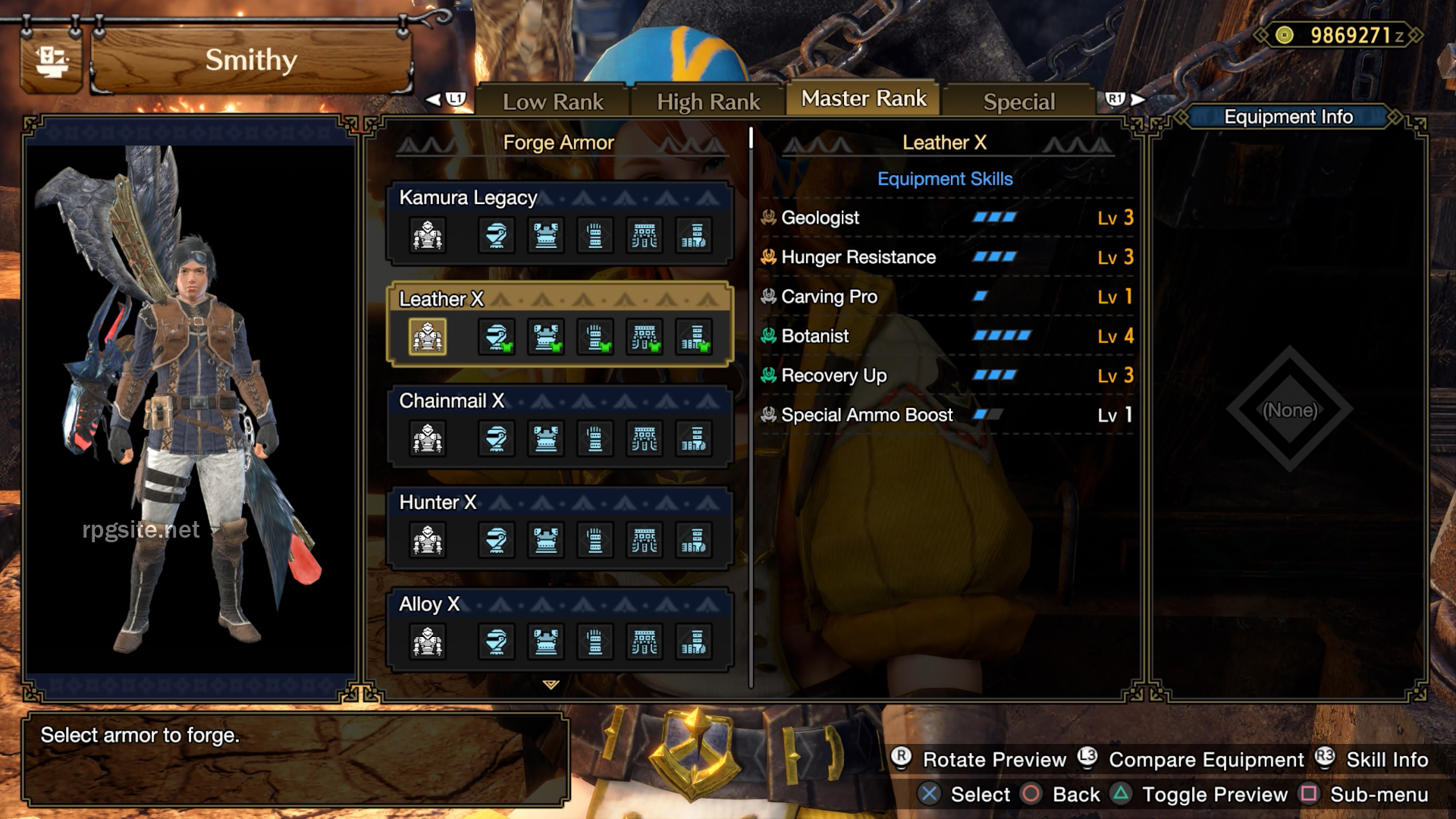 Monster Hunter Rise Sunbreak Master Rank Male Armor Sets: all master ...