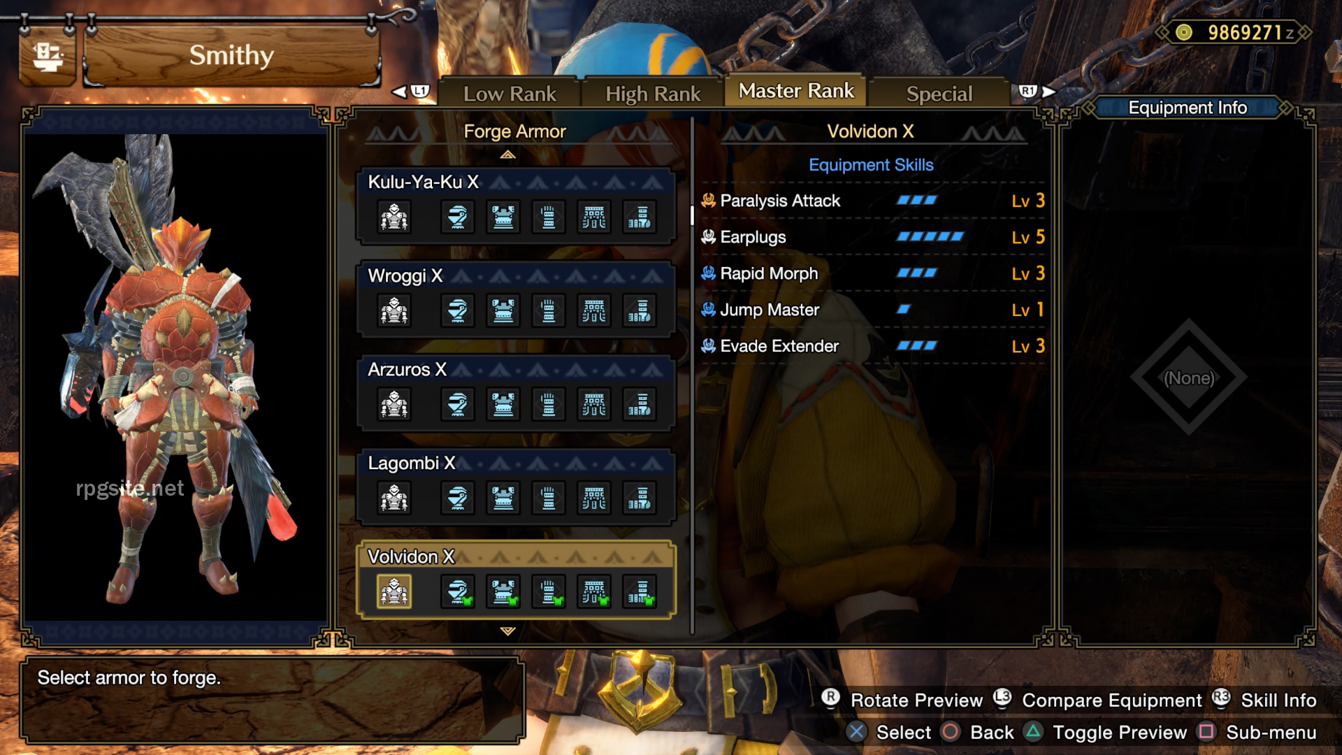 Monster Hunter Rise Sunbreak Master Rank Male Armor Sets: all master ...