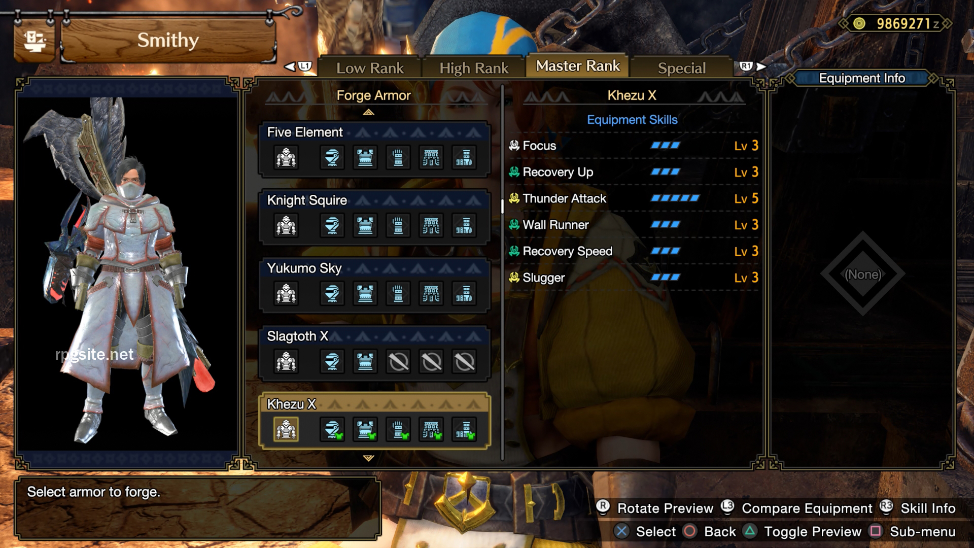 Monster Hunter Rise Sunbreak Master Rank Male Armor Sets: all master ...