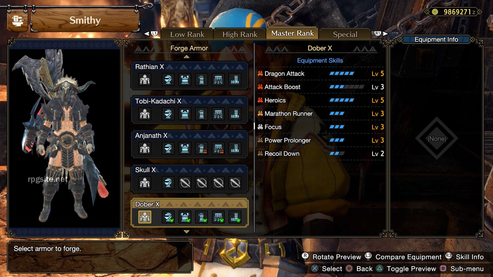Monster Hunter Rise Sunbreak Master Rank Male Armor Sets: all master ...