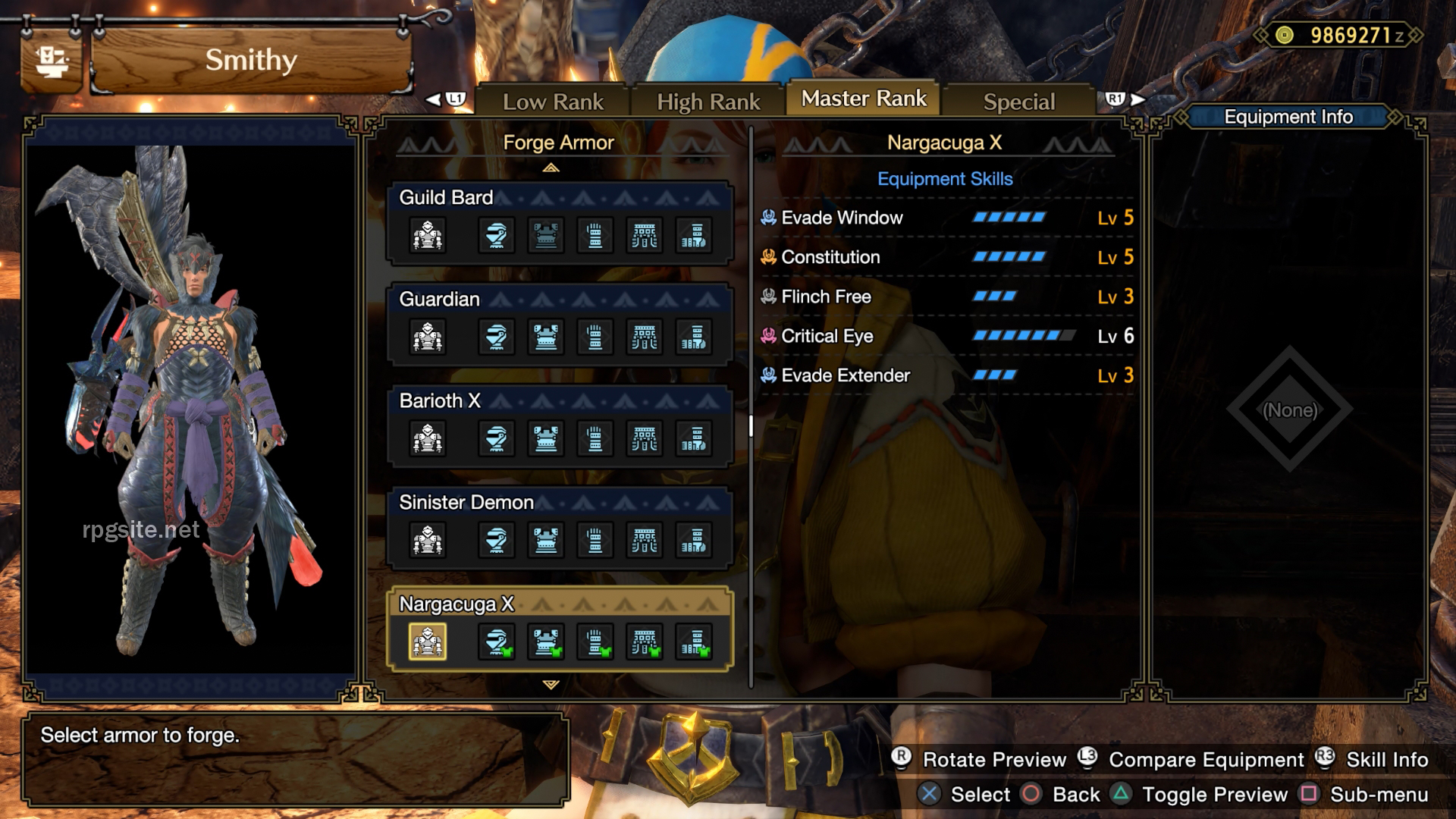 Monster Hunter Rise Sunbreak Master Rank Male Armor Sets: all master ...