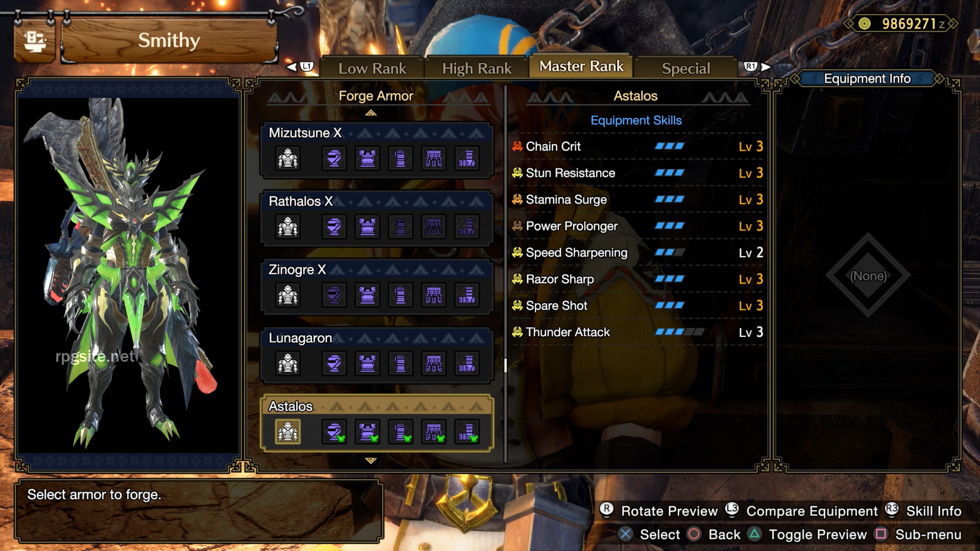 Monster Hunter Rise Sunbreak Master Rank Male Armor Sets: all master ...