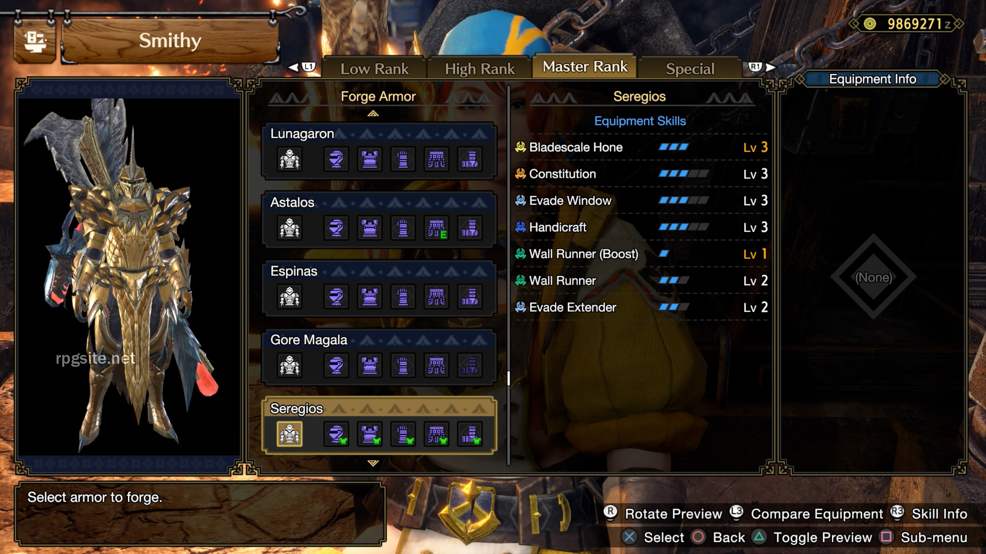 Monster Hunter Rise Sunbreak Master Rank Male Armor Sets: all master ...