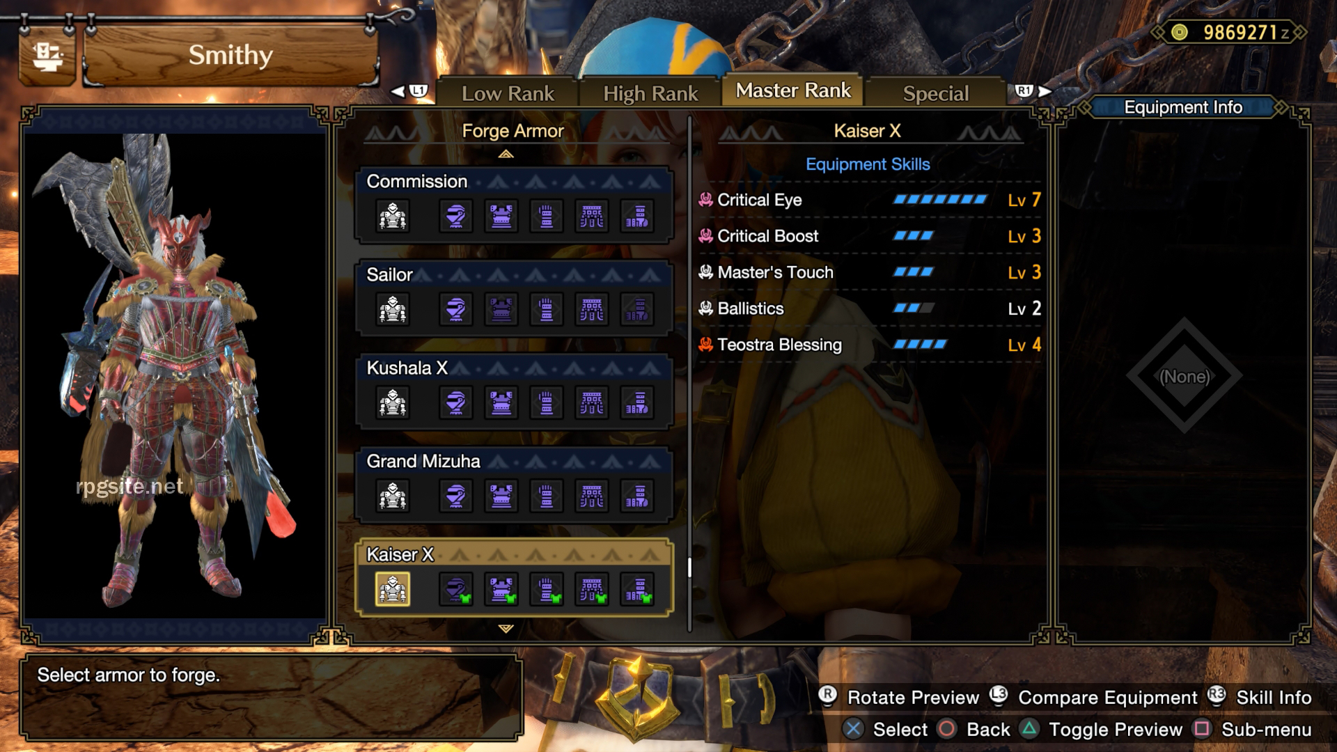 Monster Hunter Rise Sunbreak Master Rank Male Armor Sets: all master ...