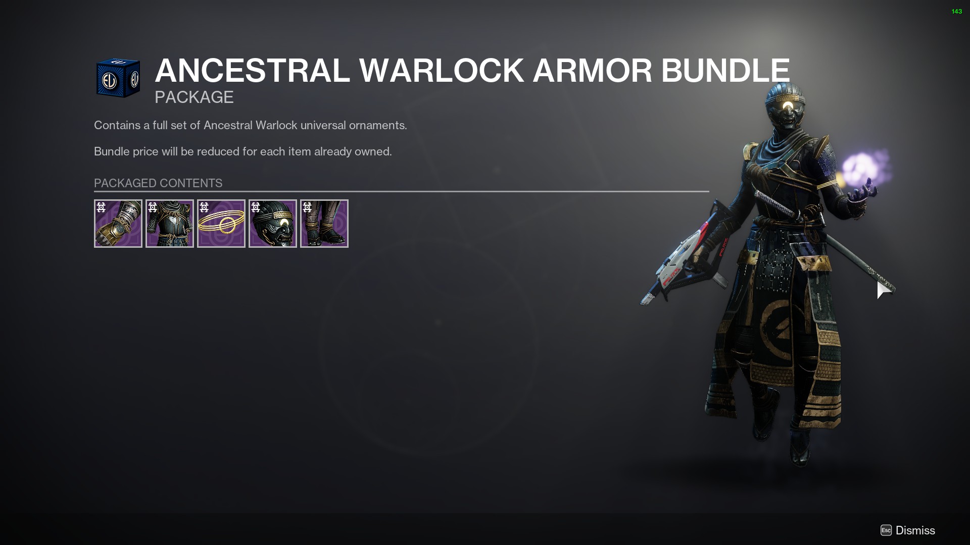 Destiny Warlock Class Armor