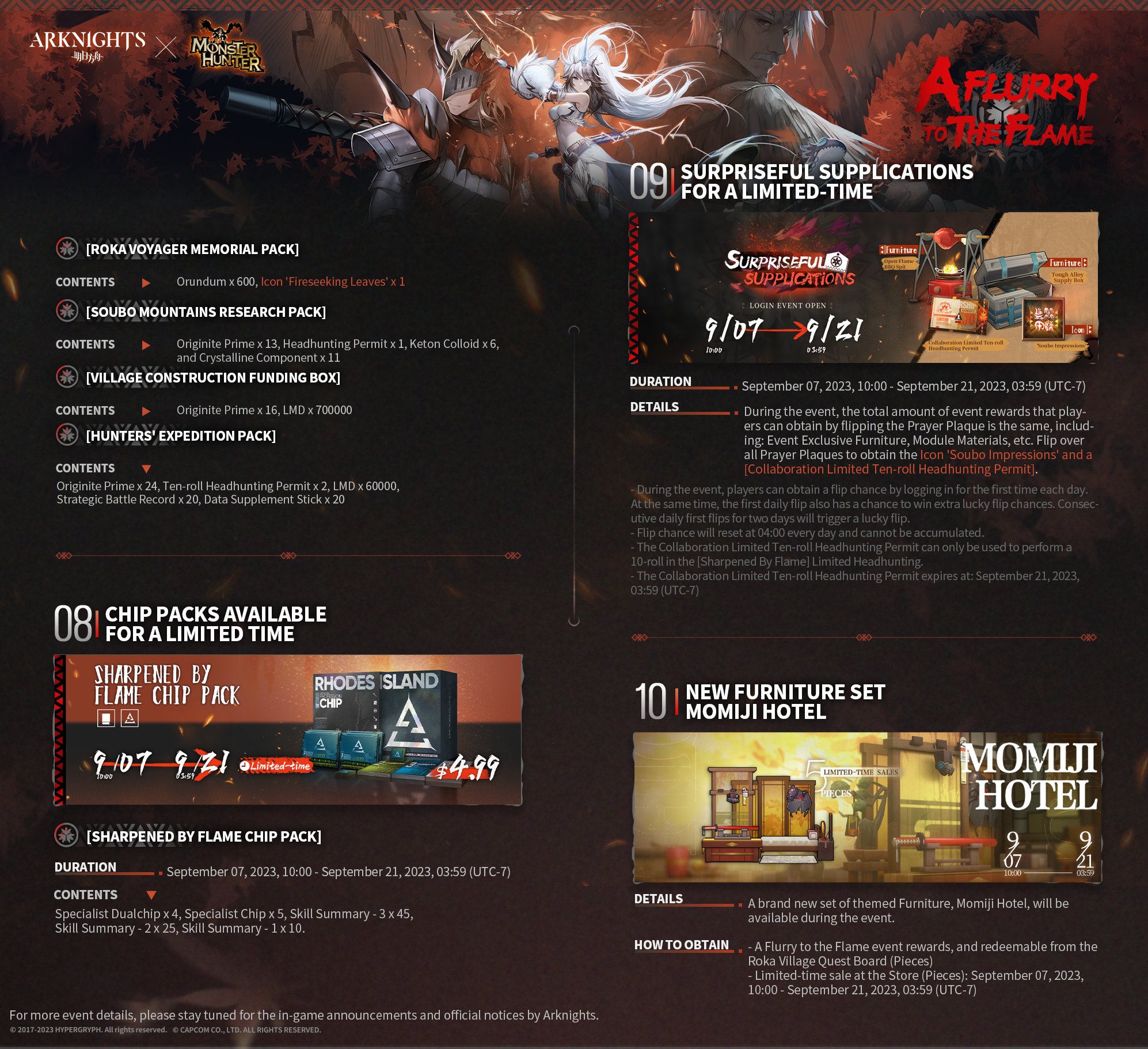 Arknights Monster Hunter crossover event begins September 7 | RPG Site